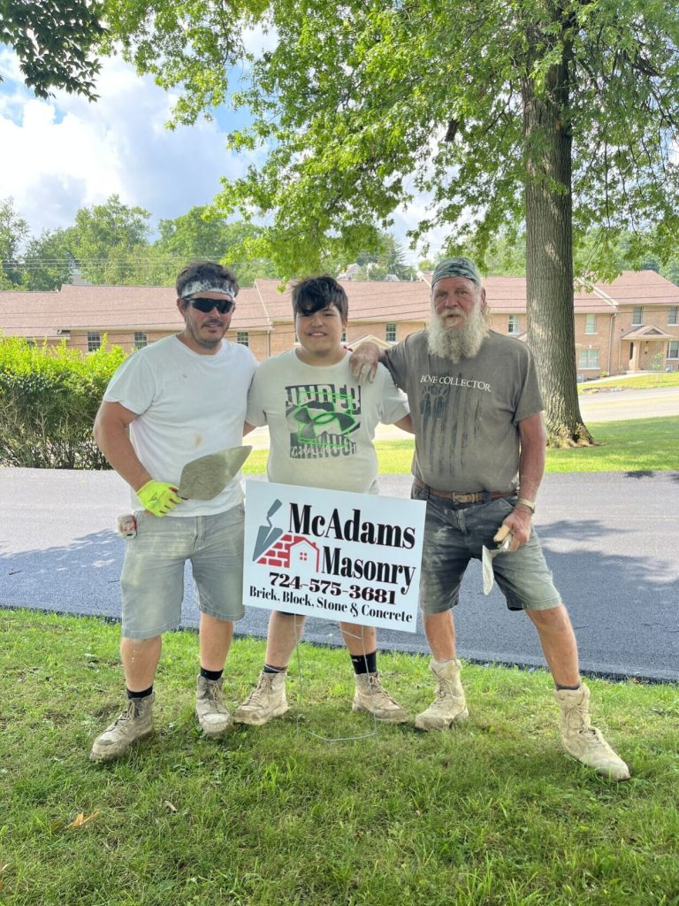 All in the family: 3 generations of bricklayers build Trinity stage ...